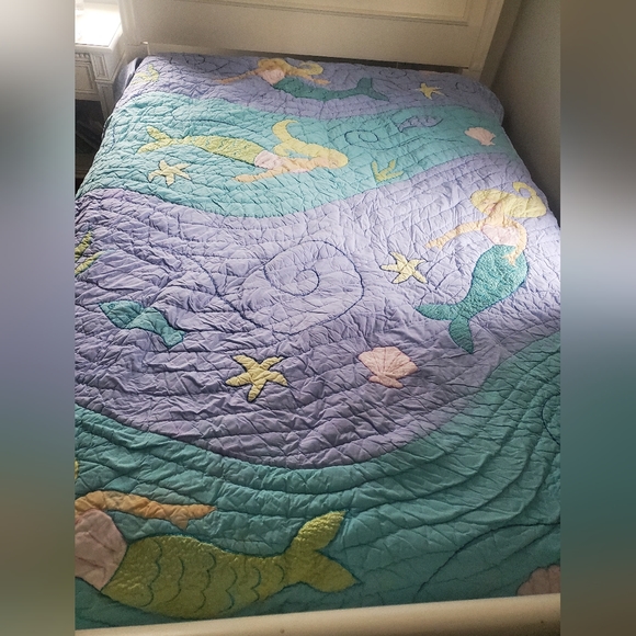 Ethan Allen | Other | Ethan Allen Kids Full Size Mermaid Quilt | Poshmark